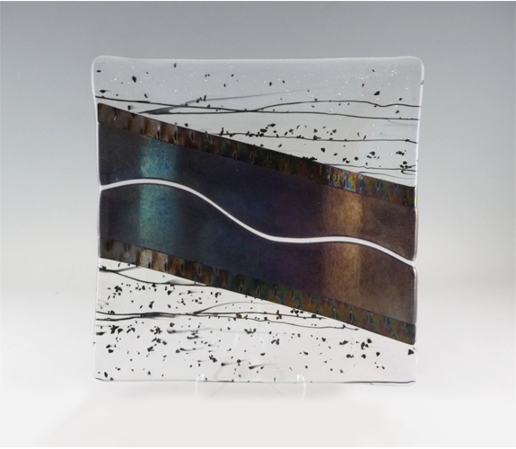 Childhood's End Gallery | Iridescent Square Tray | Olympia, WA Fine Art ...